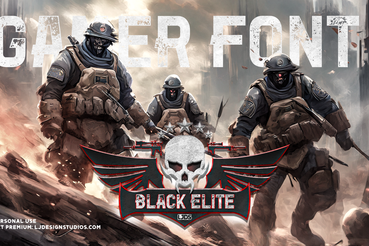 Black Elite Font | LJ Design Studios | FontSpace