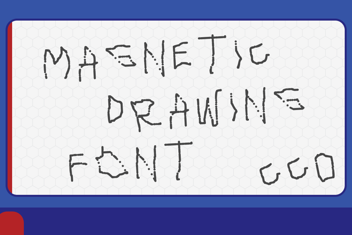 Magnetic Drawing Font | GGBotNet | FontSpace