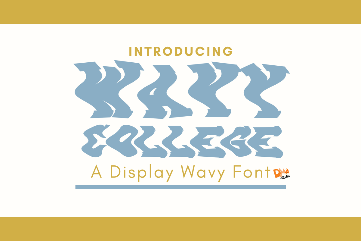Wavy College Font - Free Download