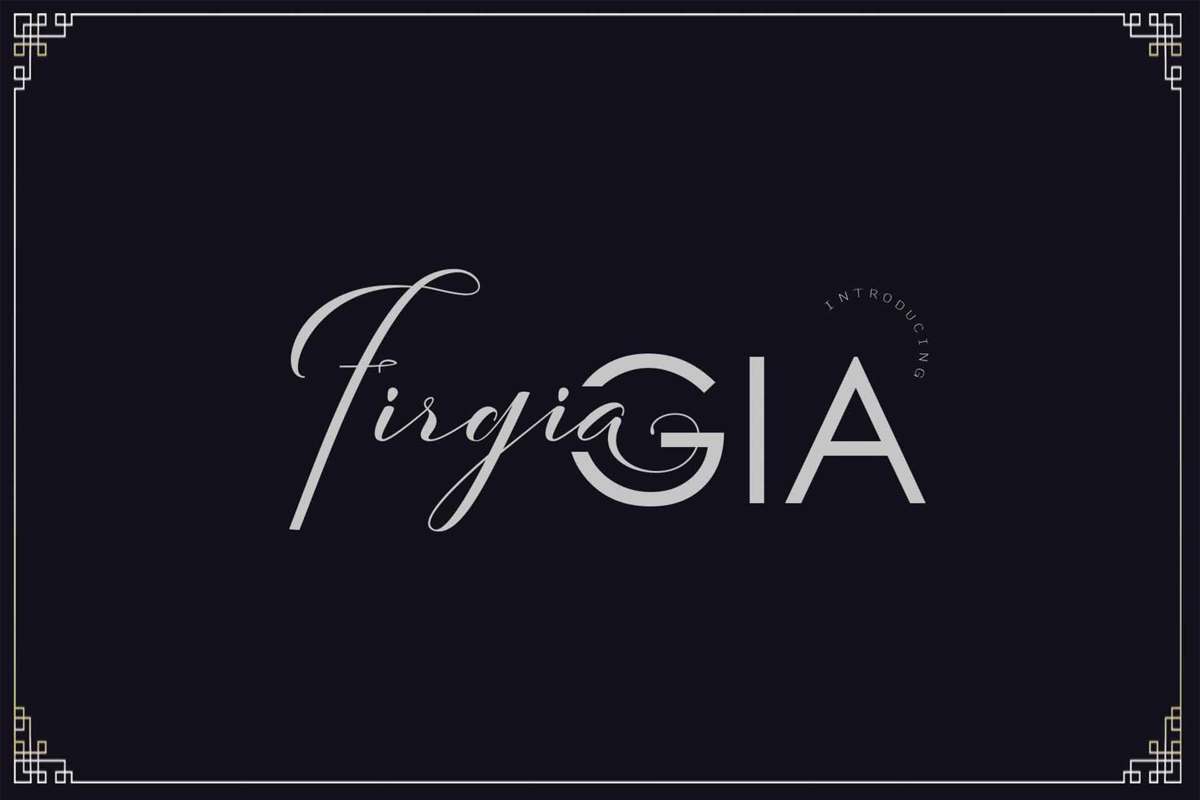 Firgia GIA Font | Cropstudio | FontSpace