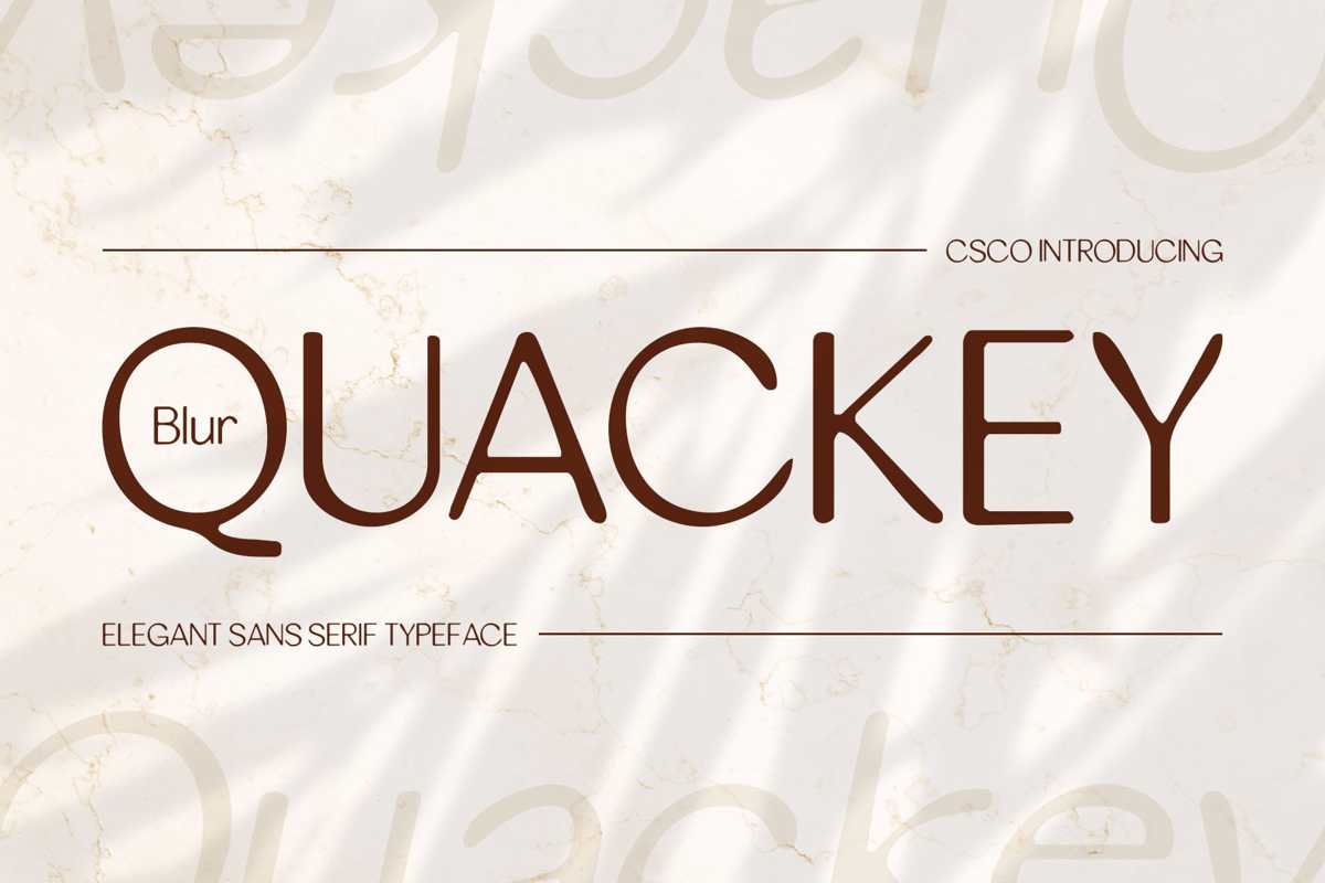 Quackey Blur Font - Free Download
