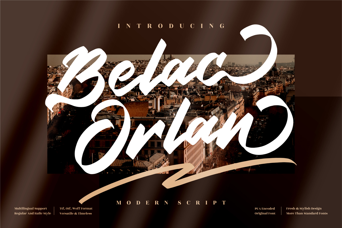 Belac Orlan Font | Perspectype Studio | FontSpace