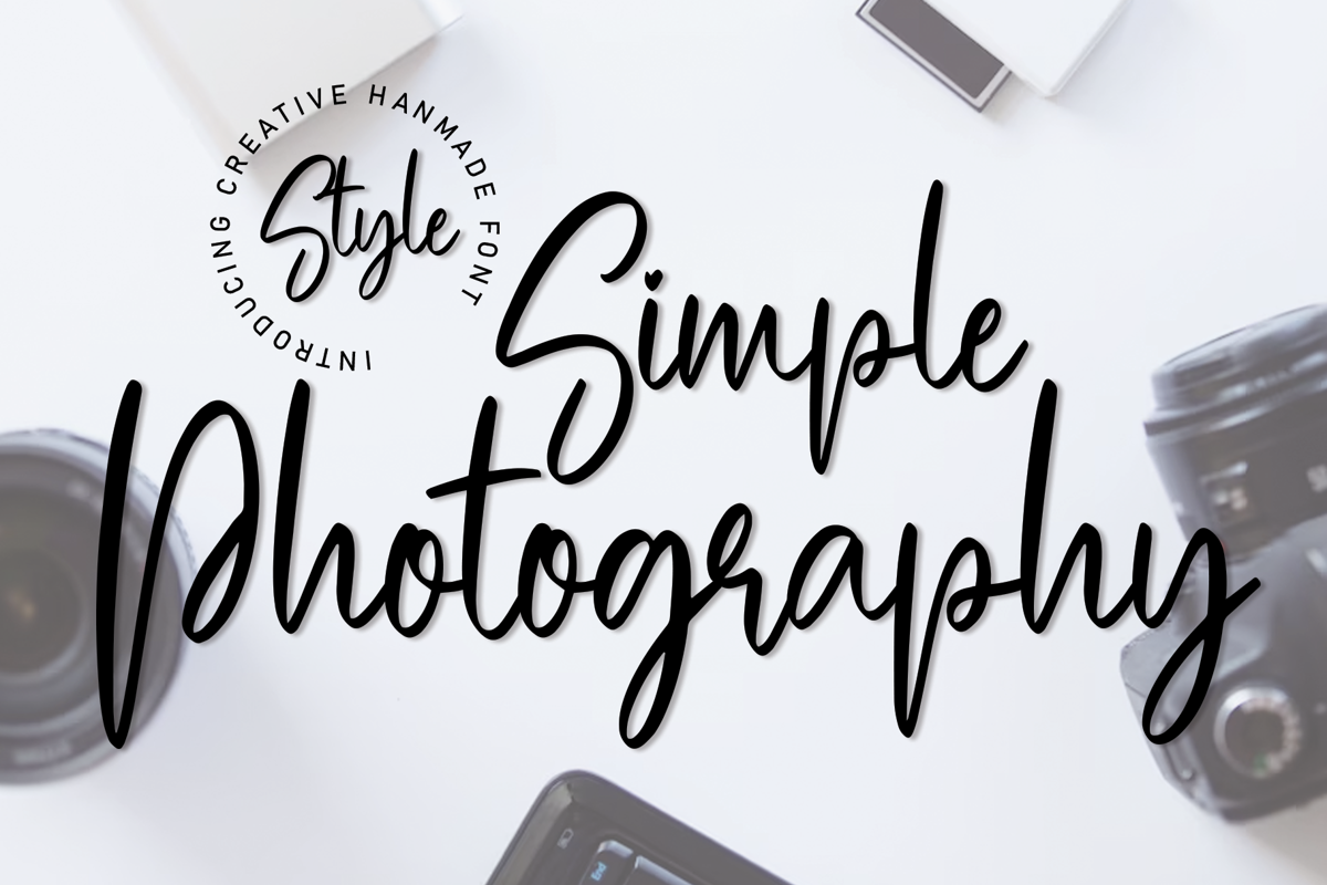 Simple Photography Font | scratchones_creative | FontSpace
