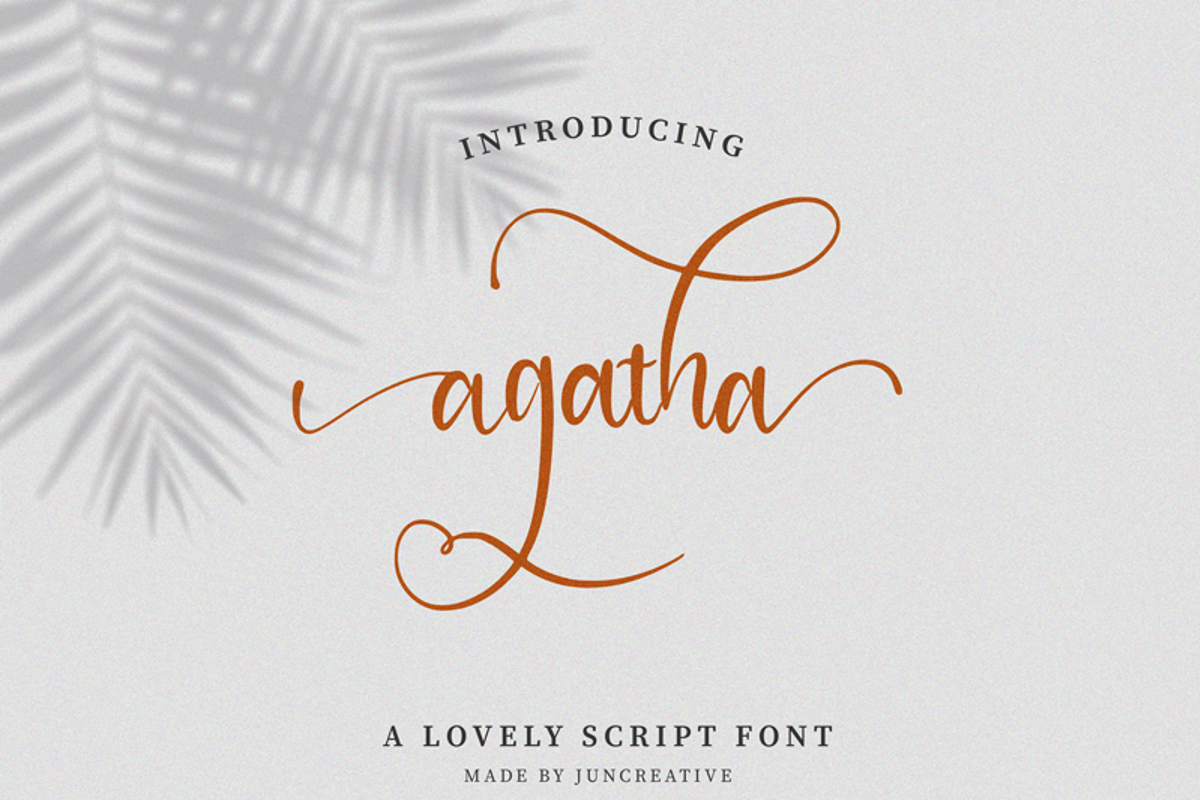 Agatha Font | JunCreative | FontSpace