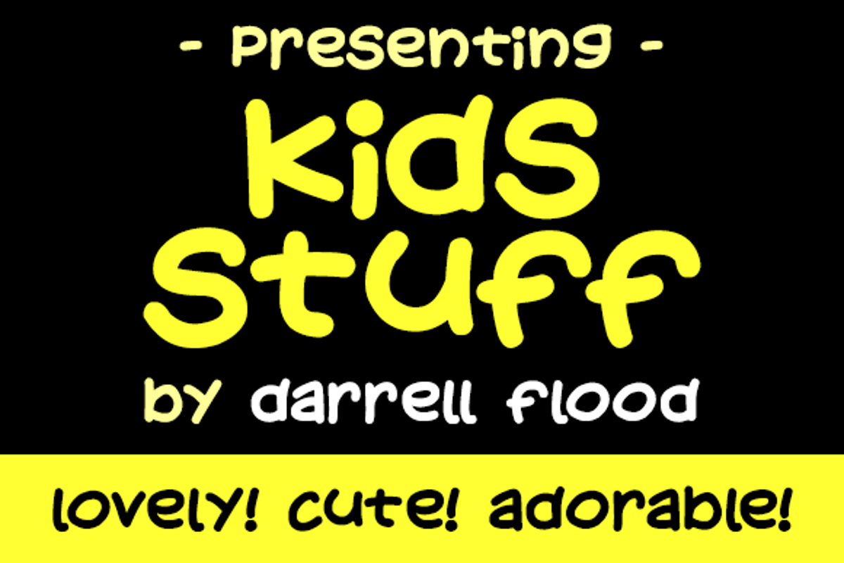 Kids Stuff Font - Free Download