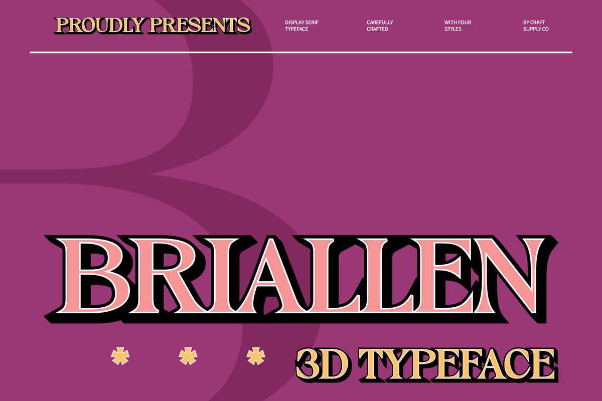Briallen 3D Font - Free Download