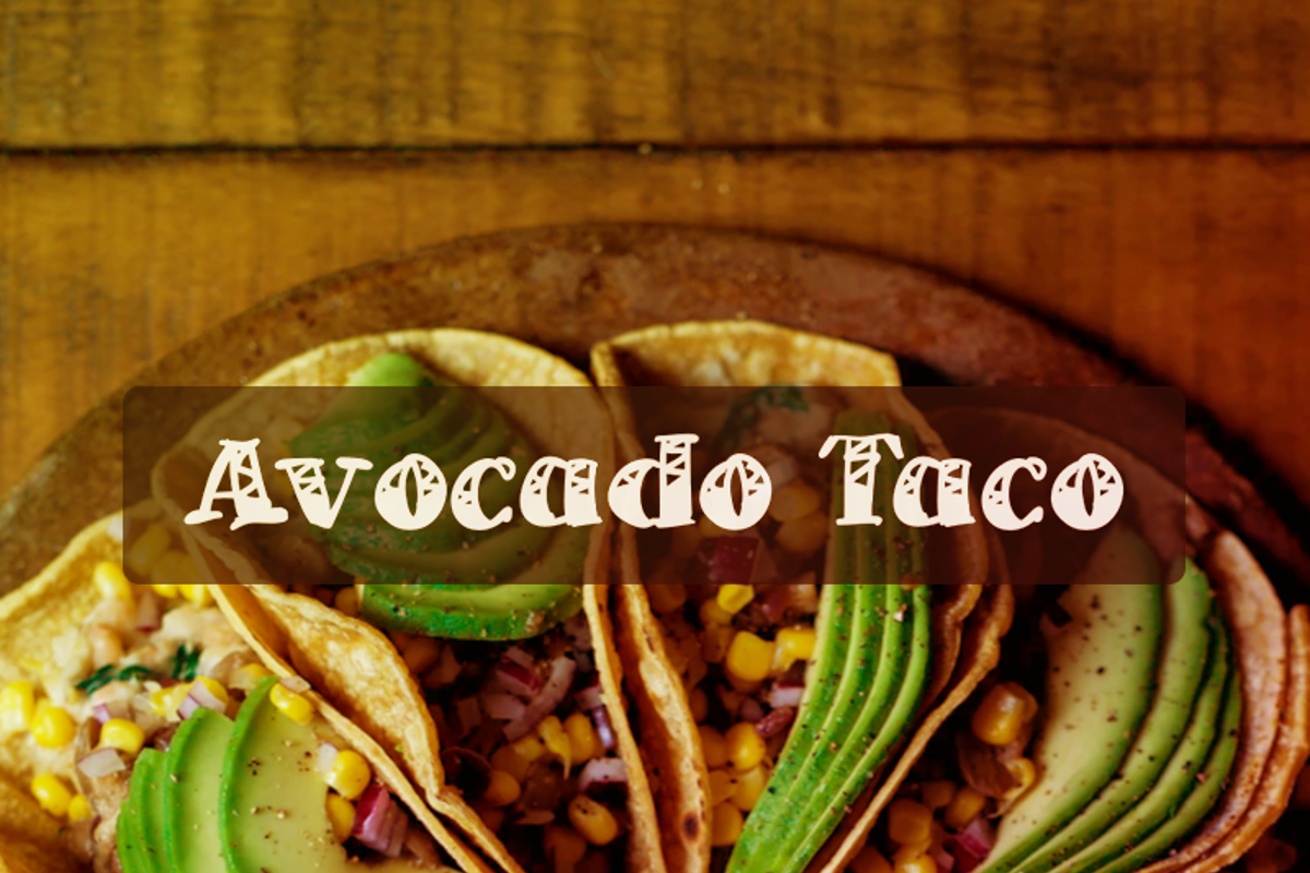 A Avocado Taco Font - Free Download