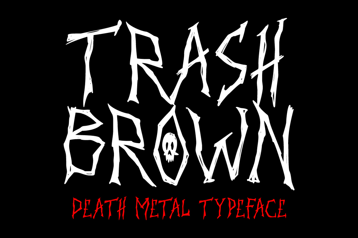 Trash Brown Font | Trash Fonts | FontSpace