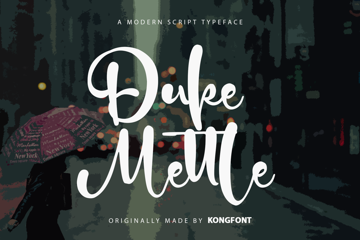Duke Mettle Font | Fontkong | FontSpace