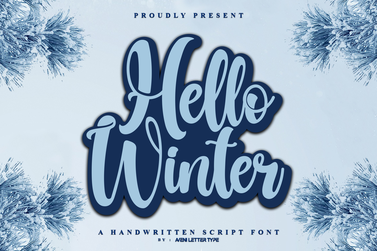 Hello Winter Font - Free Download