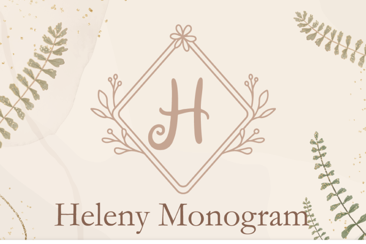 Heleny Monogram Font | Attype Studio | FontSpace