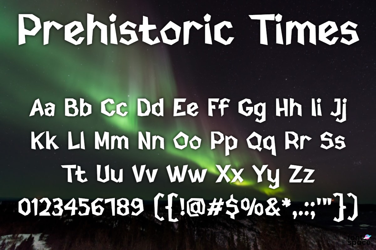 Prehistoric Times Font | Little Red Studio | FontSpace