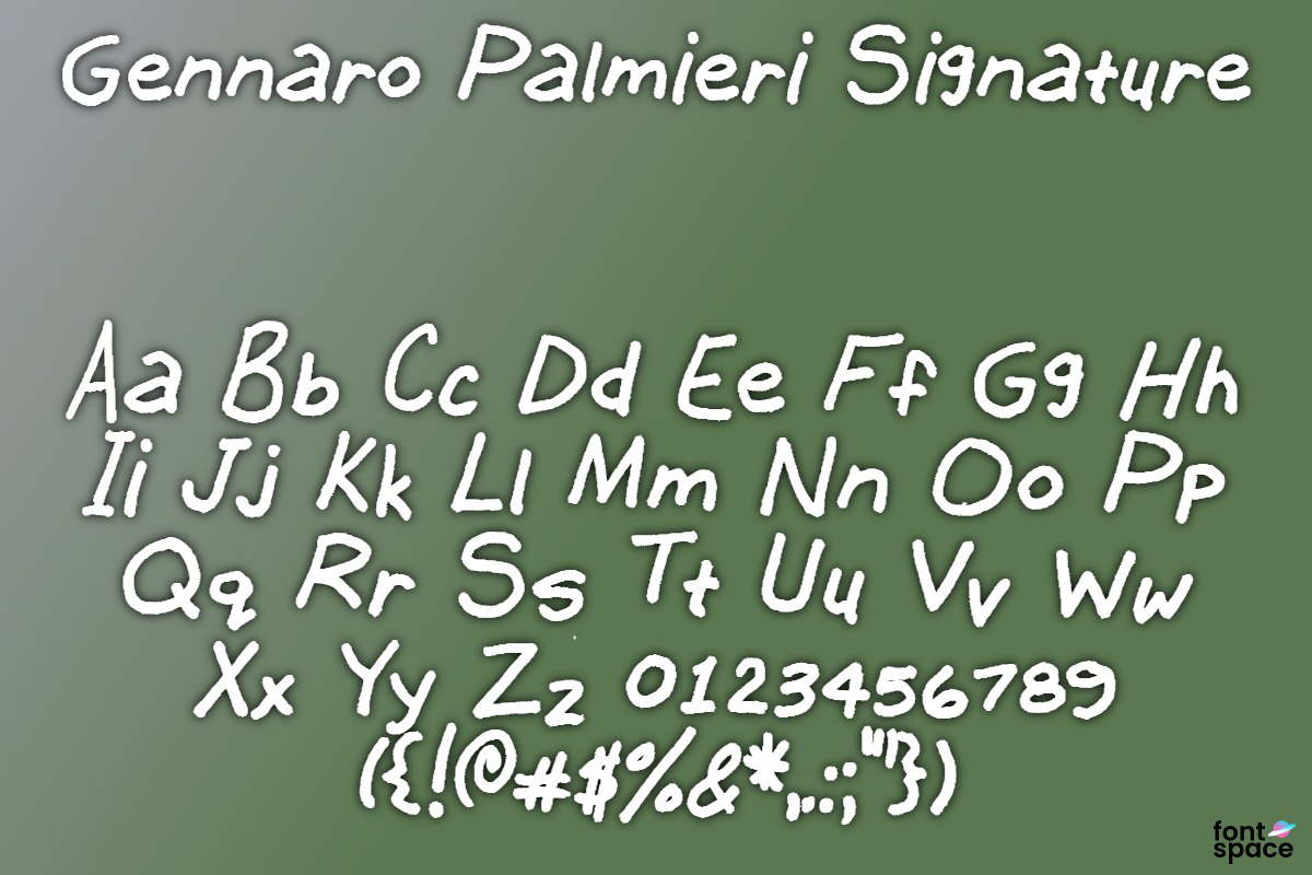Gennaro Palmieri Signature Font - Free Download