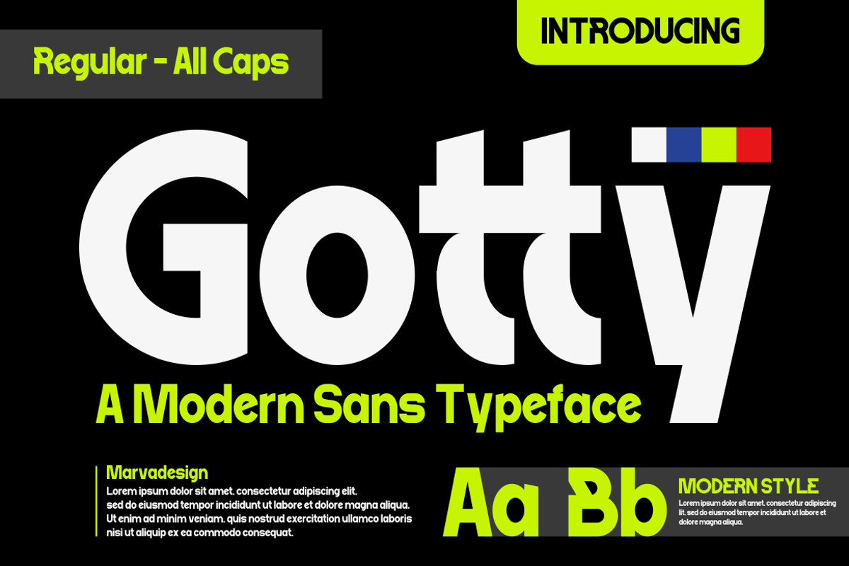Gotty Font | Marvadesign | FontSpace