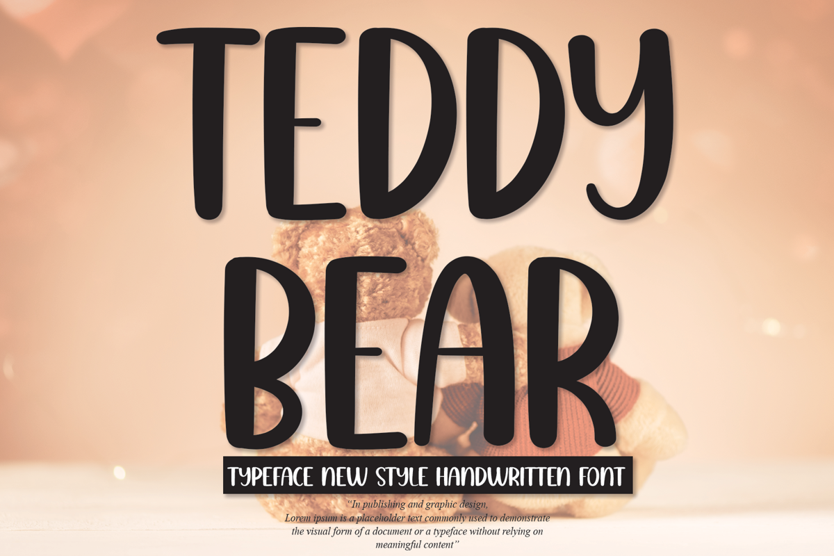Teddy Bear Font | scratchones_creative | FontSpace