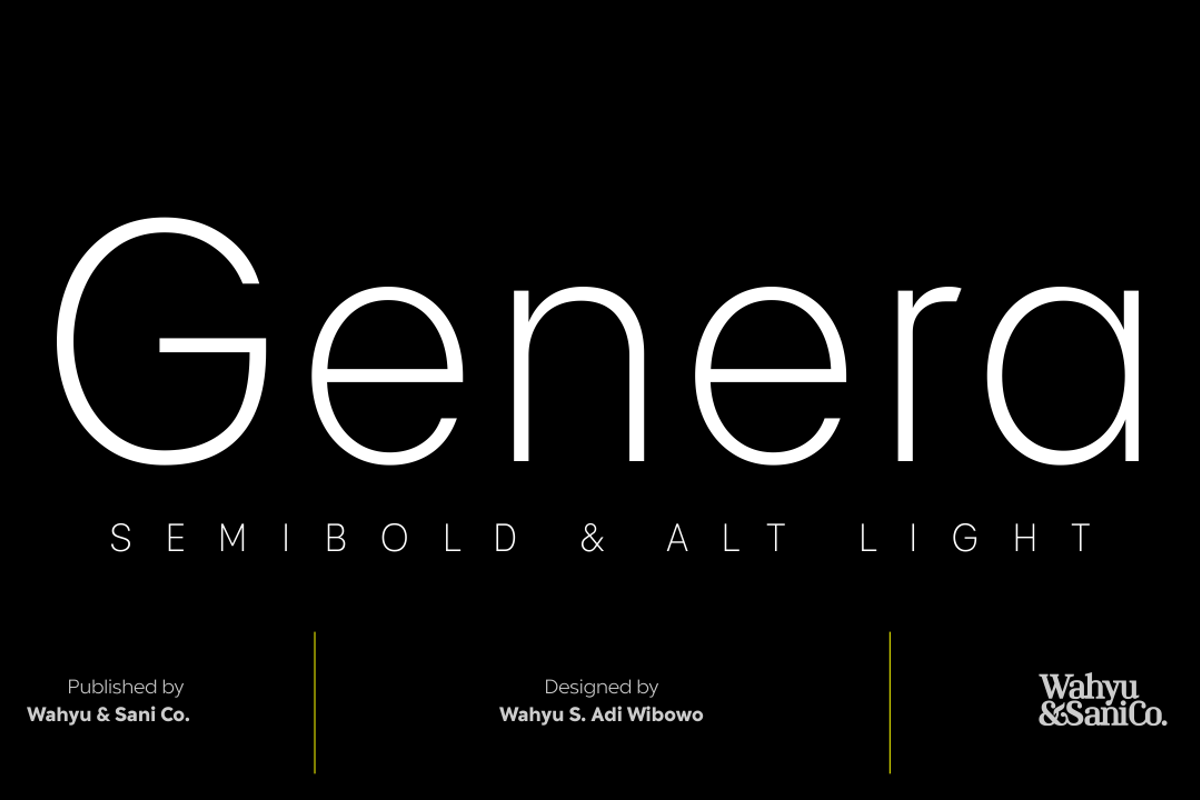 Genera Font - Free Download