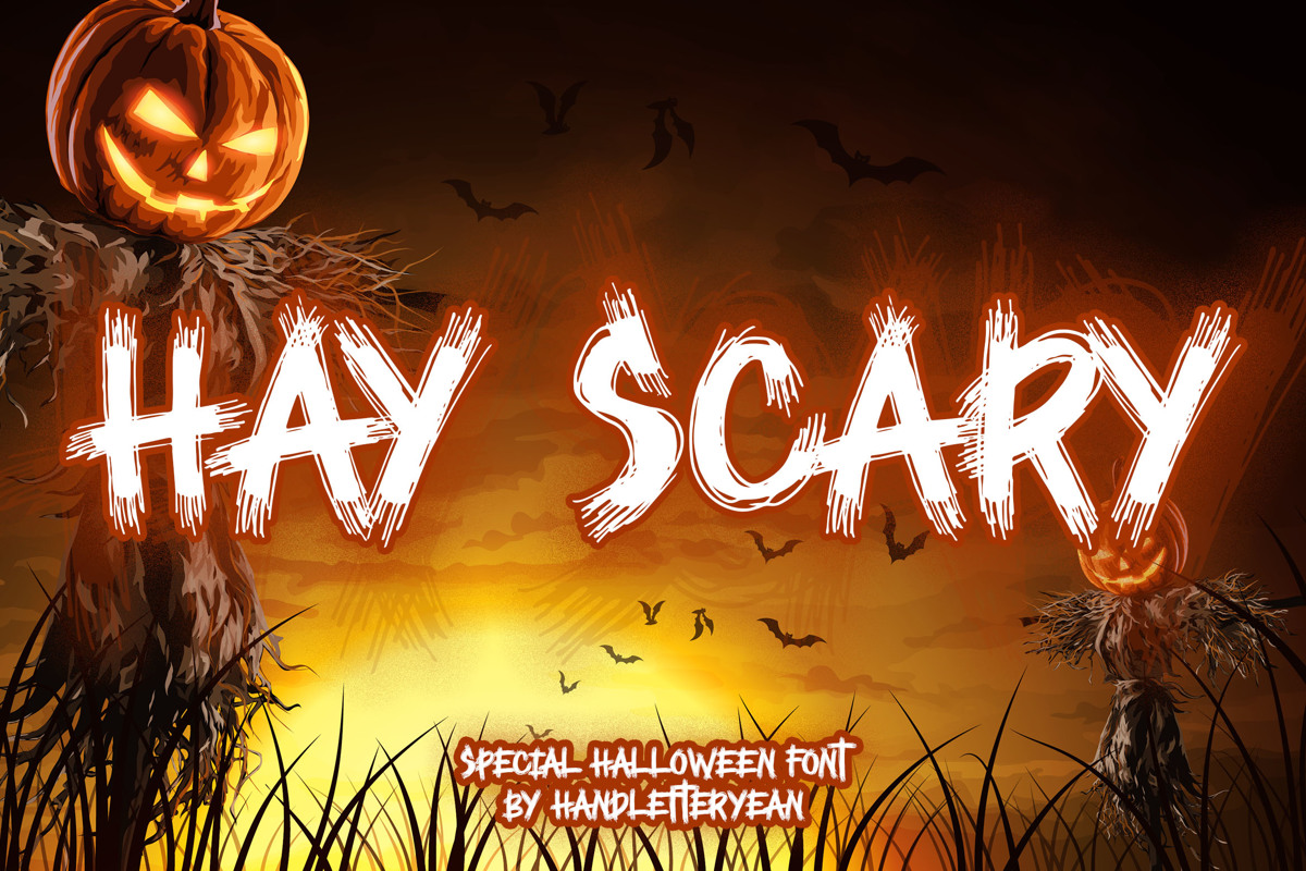 HAY SCARY Font | HandletterYean | FontSpace
