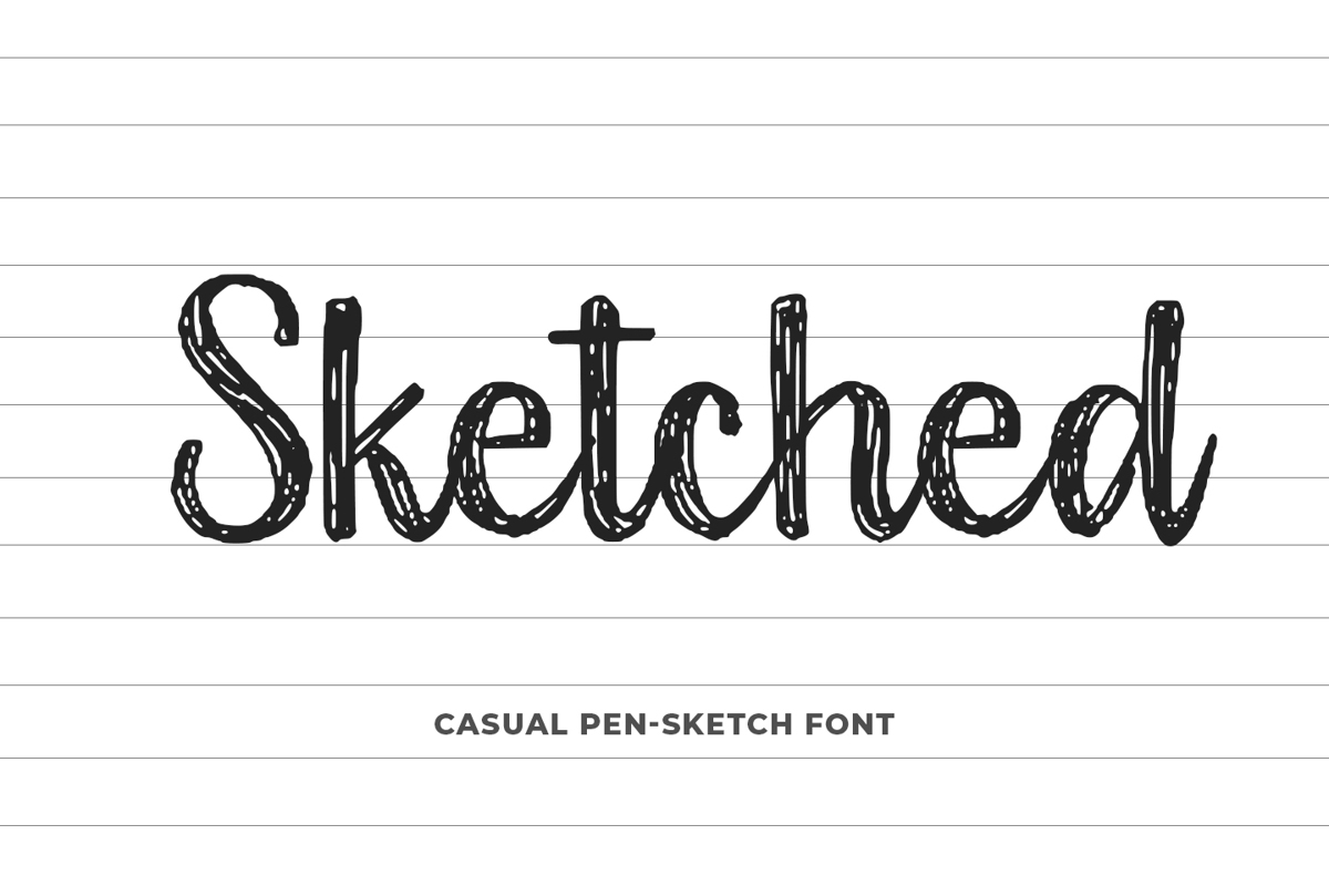 Sketched Font - Free Download