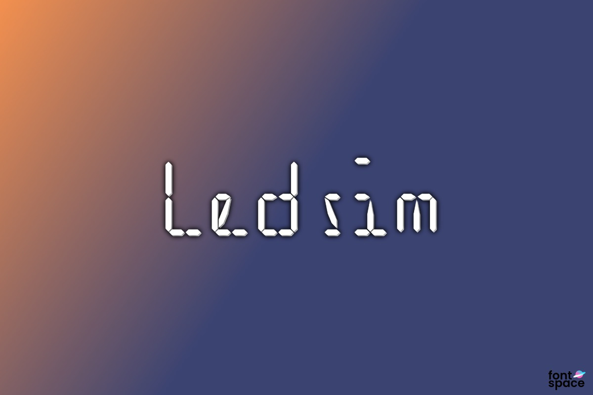 Ledsim Font | BROTHERSZZZ paramount17 Fonts | FontSpace