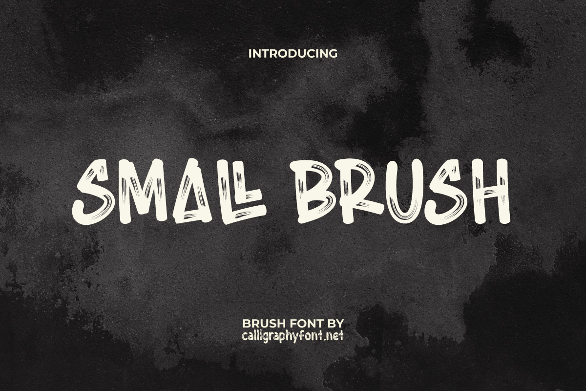 Small Brush Font - Free Download