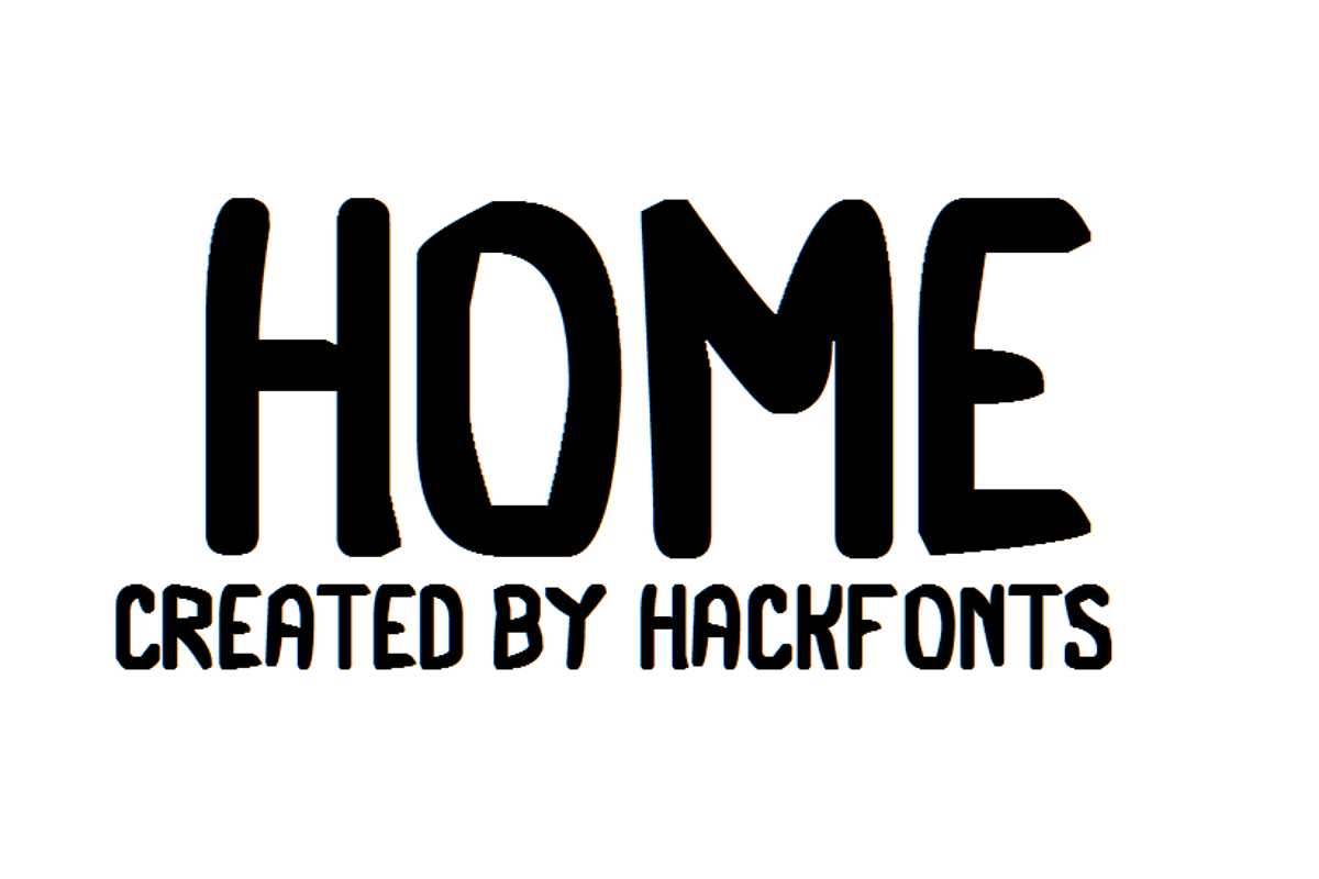 Home Font | HackFonts | FontSpace
