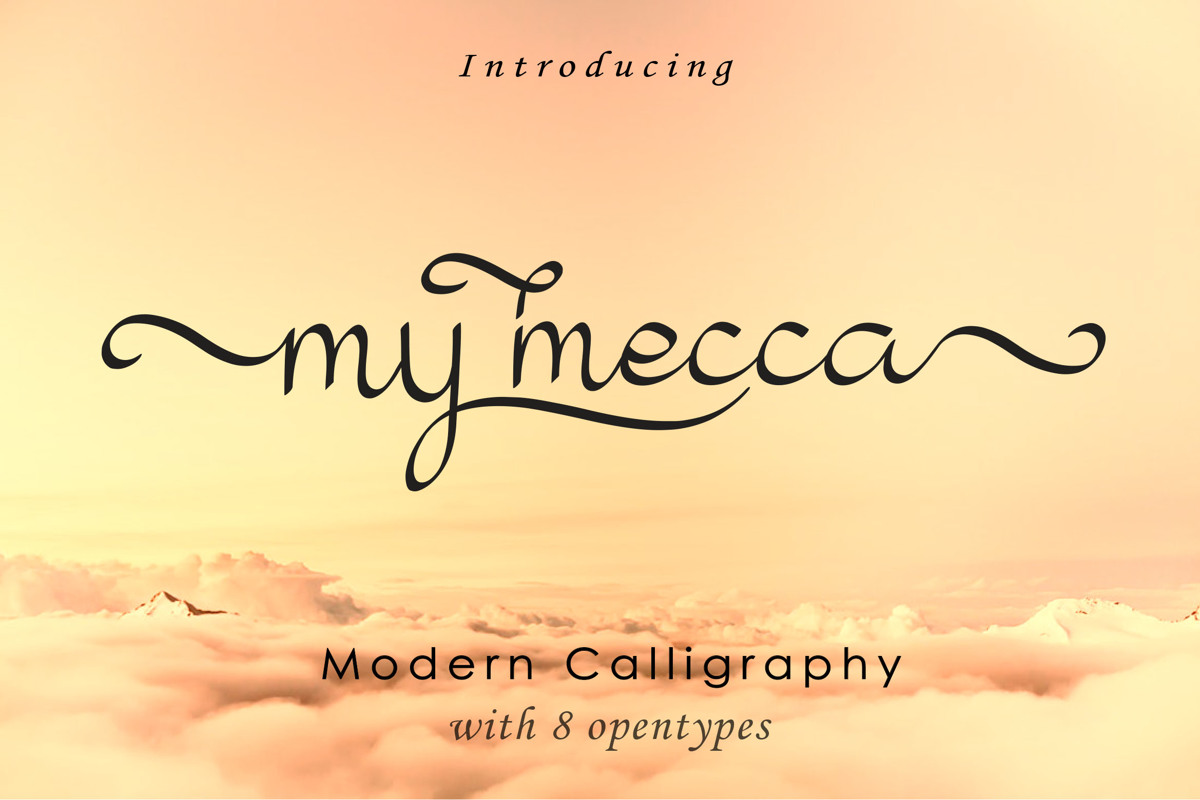 My mecca Font | aminmario | FontSpace