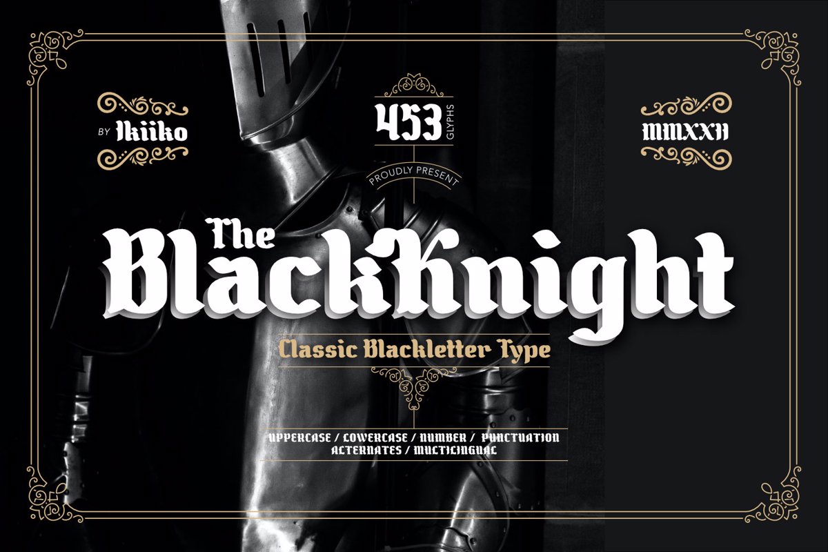 The Black Knight Font - Free Download