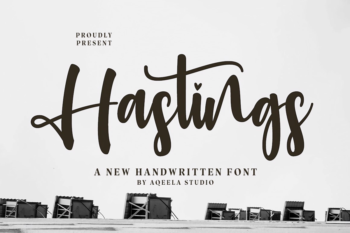 Hastings Font | Aqeela Studio | FontSpace