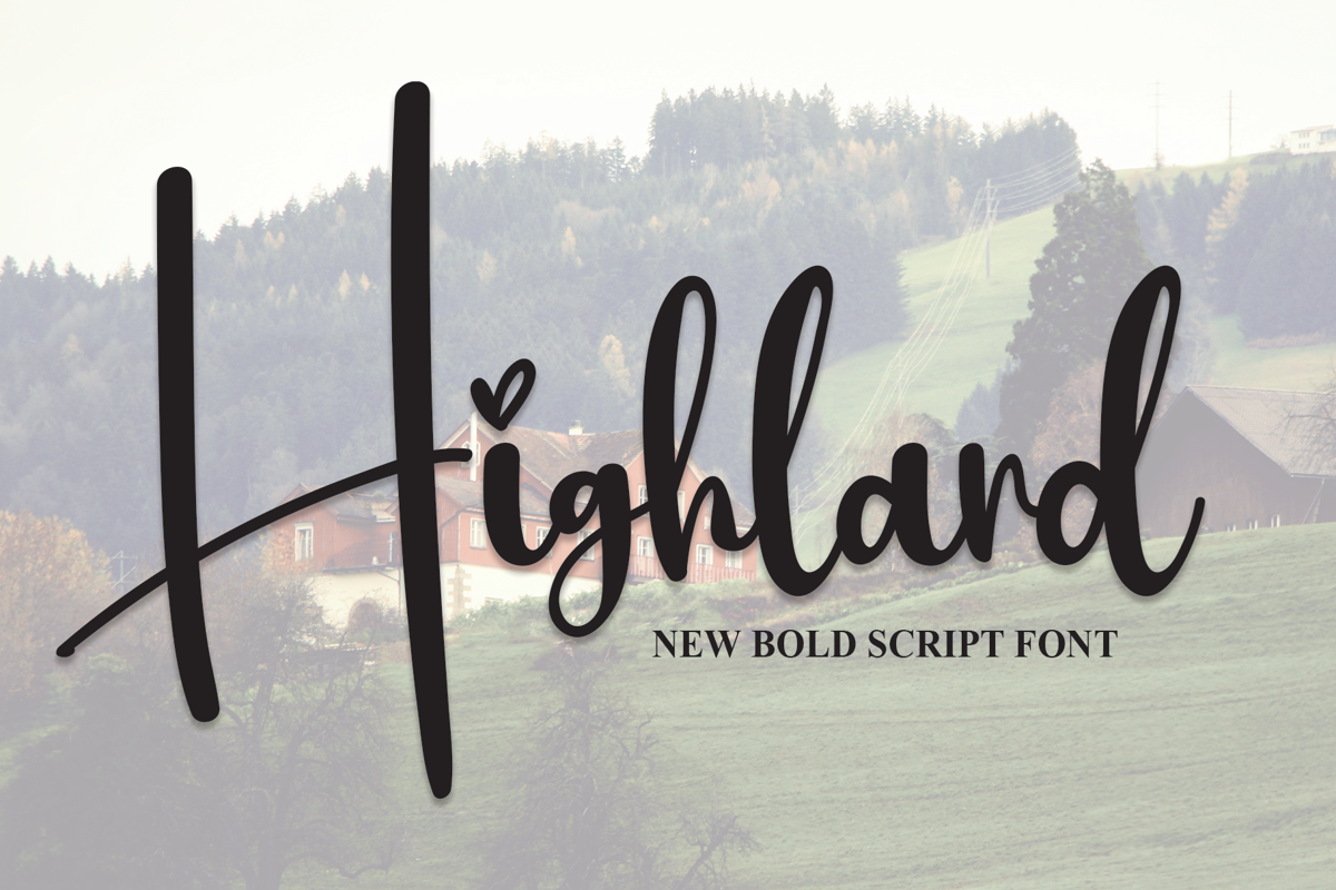 Highland Font | scratchones_creative | FontSpace