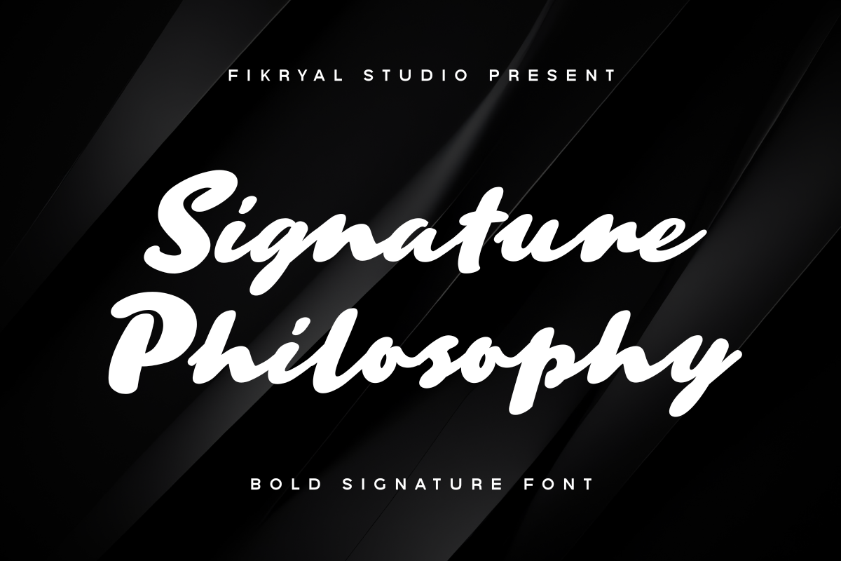 Signature Philosophy Font - Free Download