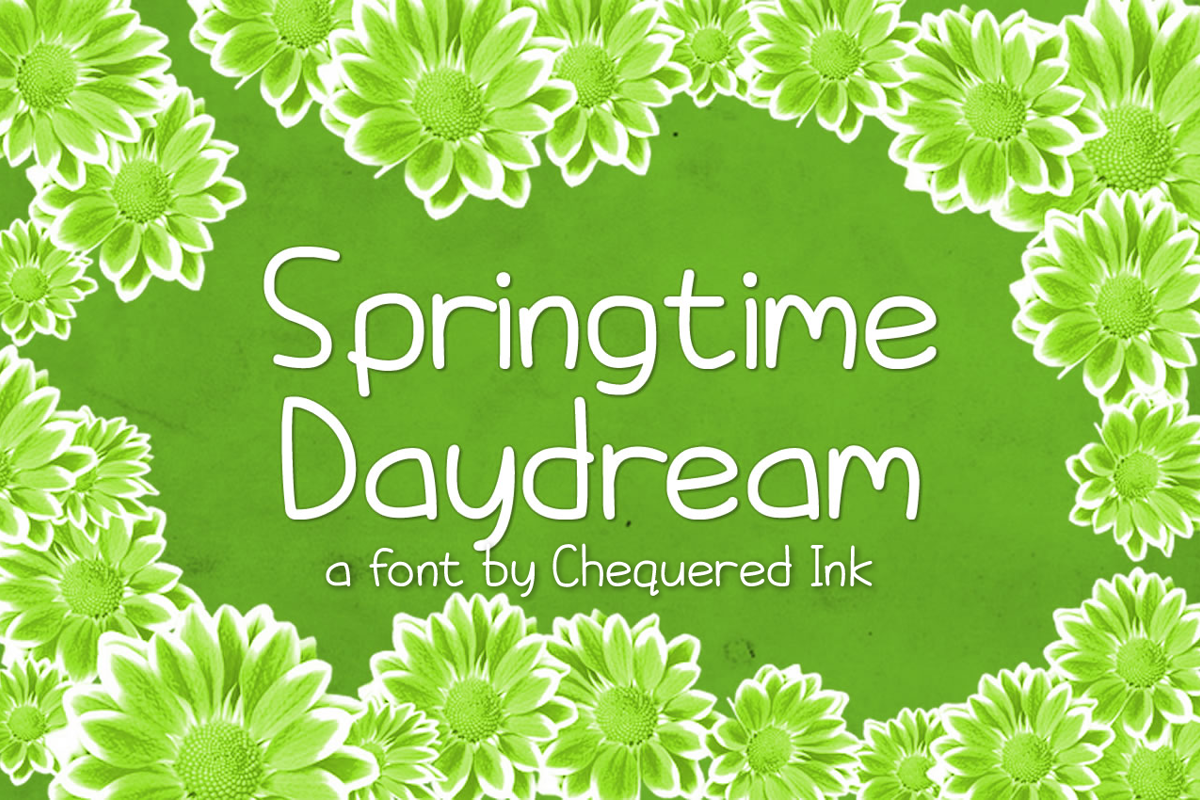 Springtime Daydream Font | Chequered Ink | FontSpace