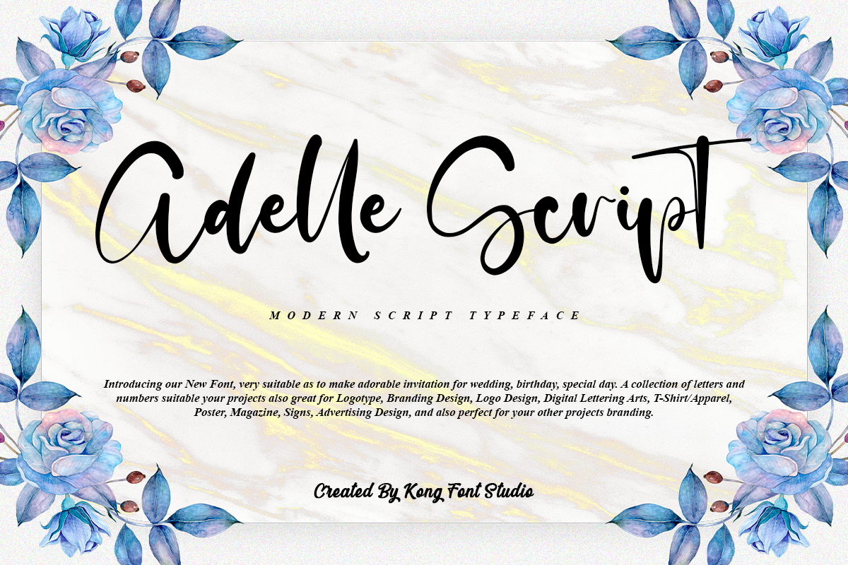 Adelle Script Font | Fontkong | FontSpace