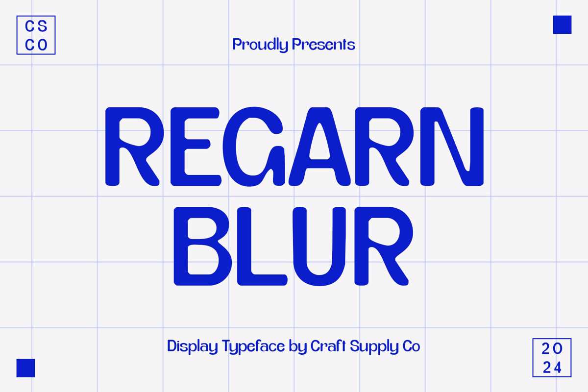 Regarn Blur Font - Free Download