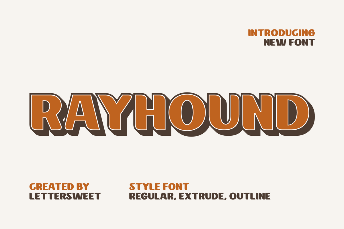 Rayhound Font | Lettersweet | FontSpace