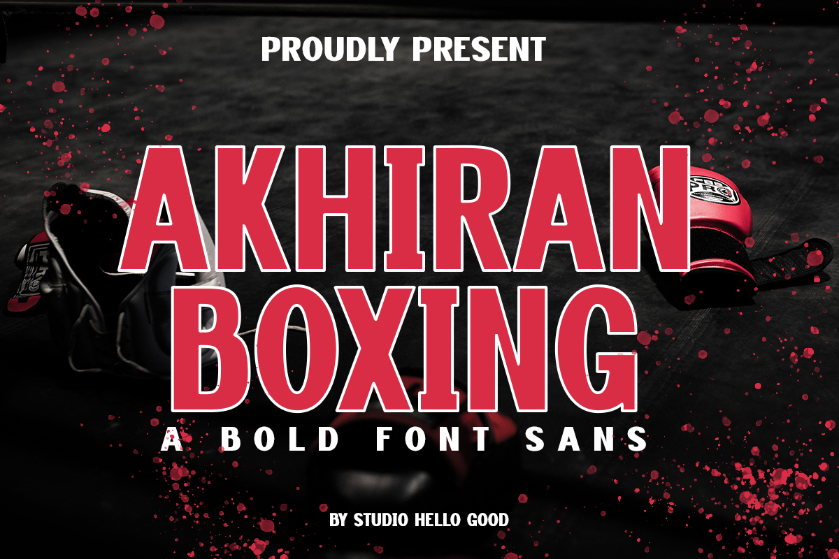 Akhiran Boxing Font | Studio Hello Good | FontSpace