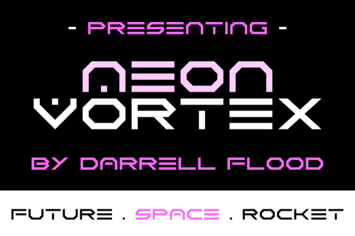 Neon Vortex Font | HAWTPIXEL - Darrell Flood | FontSpace