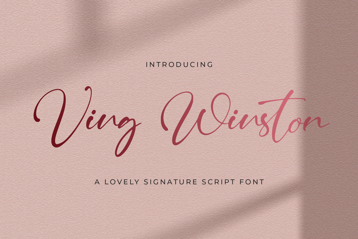 Ving Winston Font | StringLabs | FontSpace