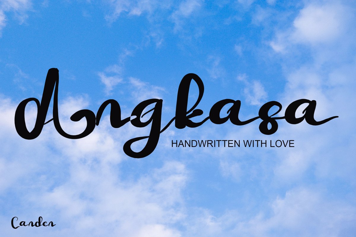 Angkasa Font | Canden Meutuah | FontSpace
