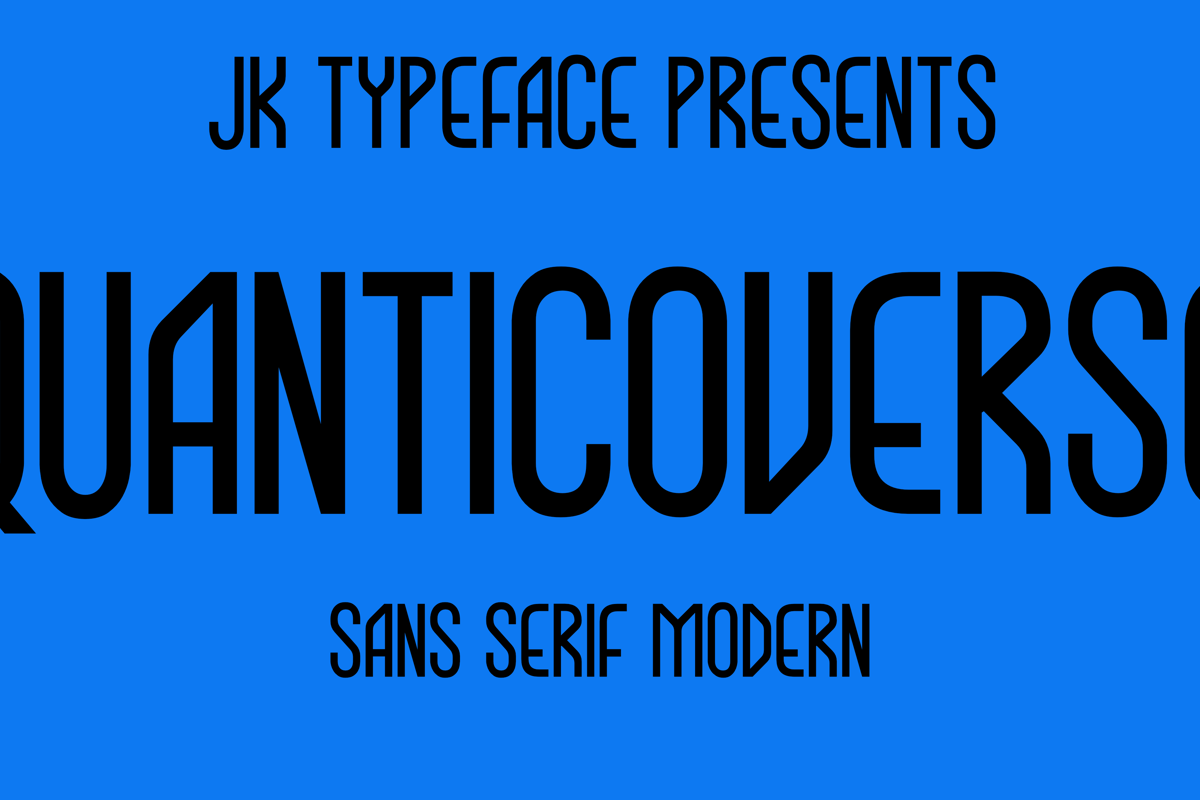 Quanticoverse Font | JK Typeface | FontSpace