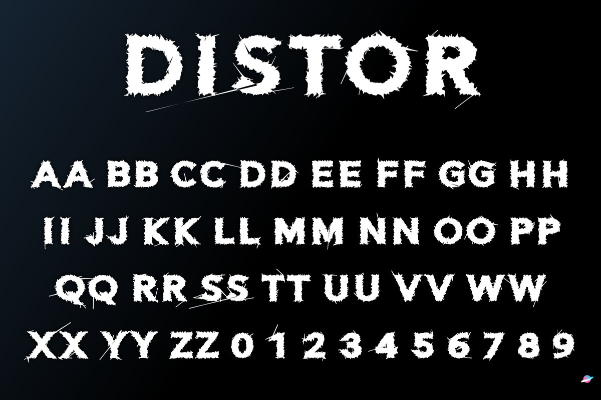 Distor Font | Solidtype | FontSpace
