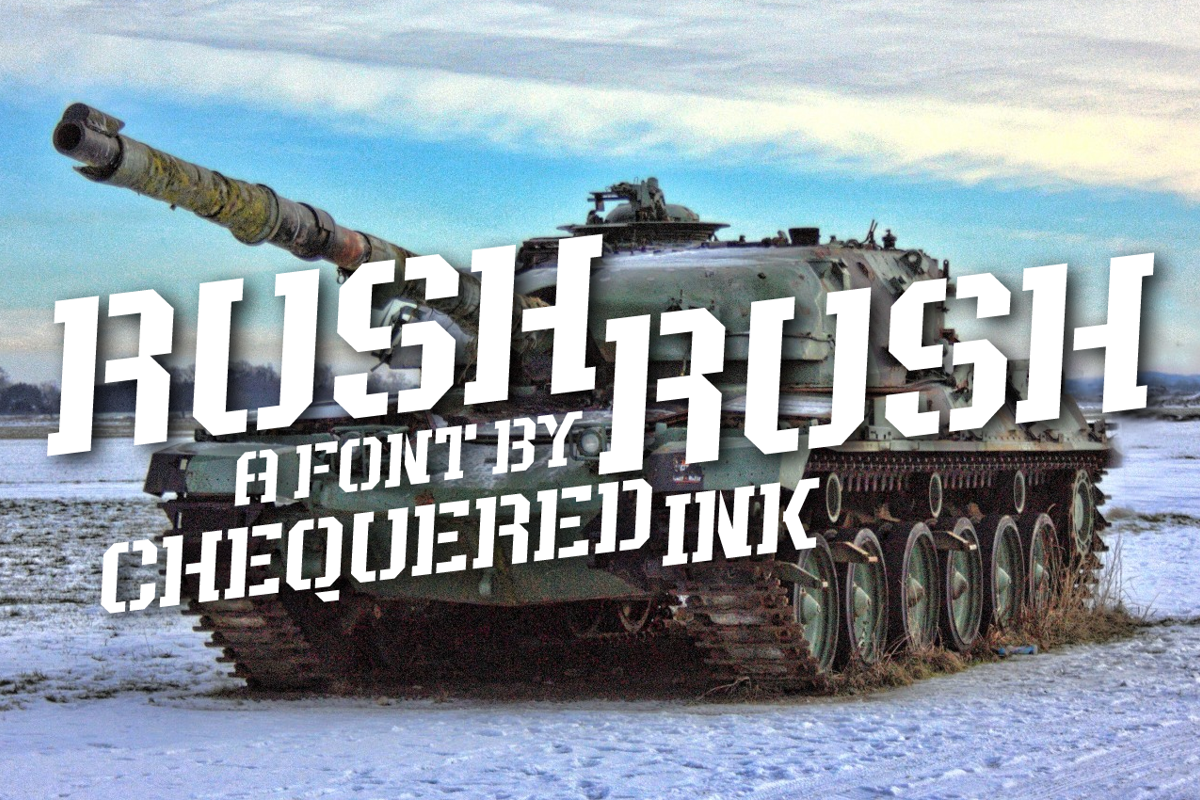 Rush Rush Font | Chequered Ink | FontSpace