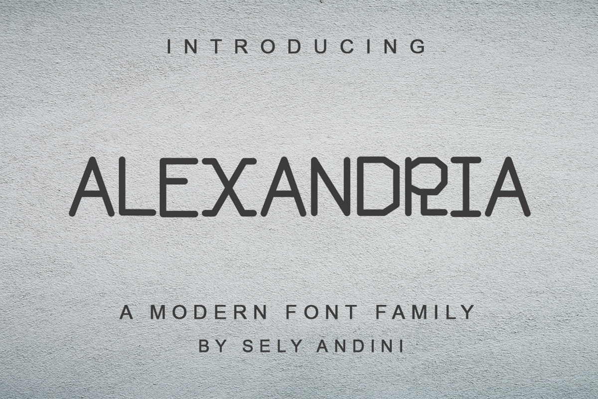 Alexandria Font | selyandini | FontSpace