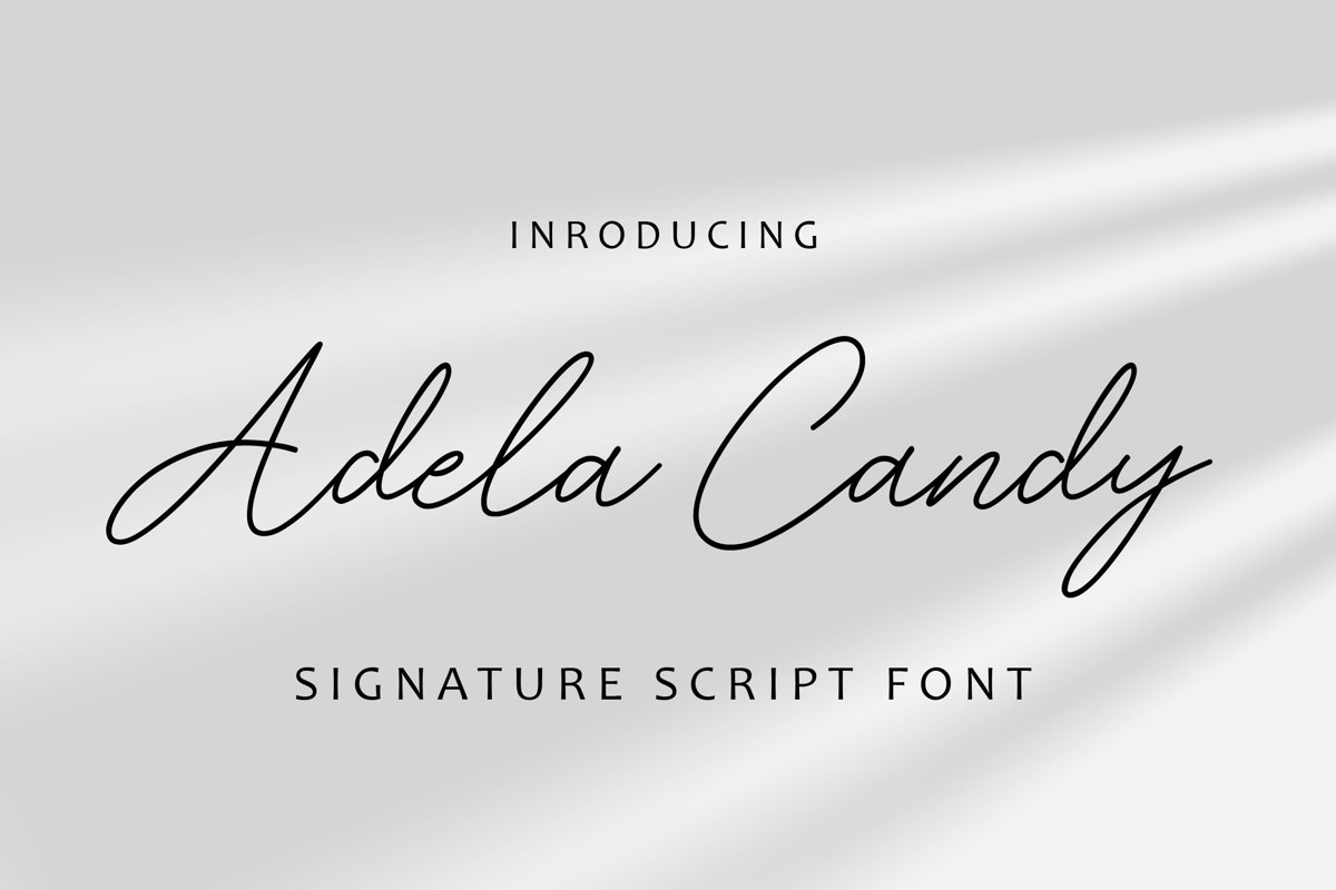 Adela Candy Font | Metafontsy | FontSpace