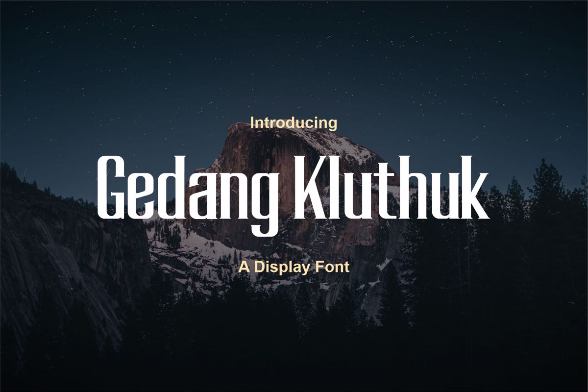 Gedang - Kluthuk Font | pitvlas studio | FontSpace