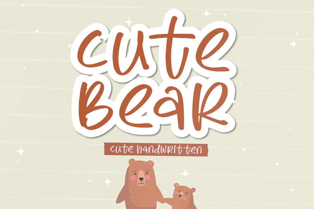 Cute bear Font - Free Download