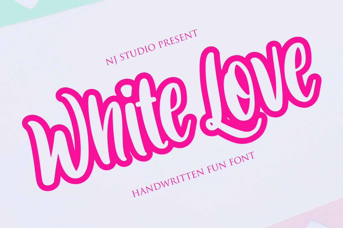 White Love Font | NJ Studio | FontSpace
