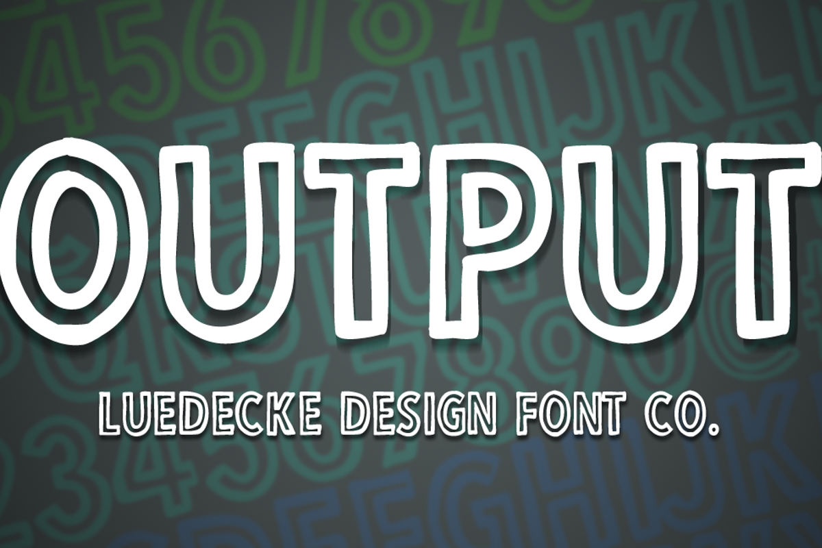 Output Font | Jake Luedecke Motion & Graphic Design | FontSpace