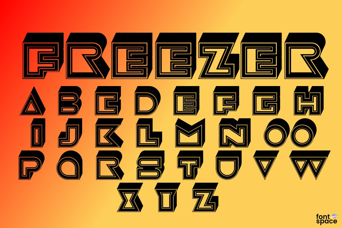 Freezer Font | Vladimir Nikolic | FontSpace
