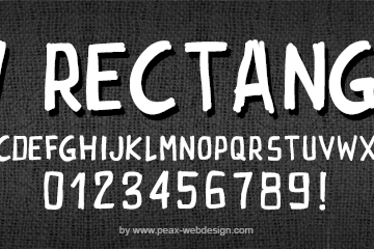 PWRectangle Font | Peax Webdesign | FontSpace