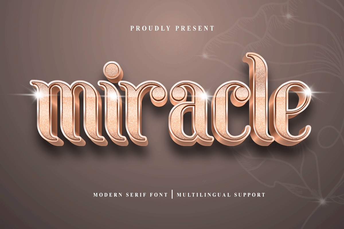 Miracle Font - Free Download